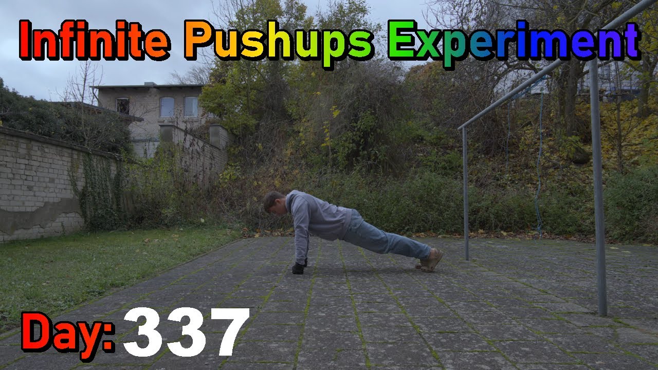 Infinite Pushups Experiment - Day 337 (18.11.2024) - YouTube