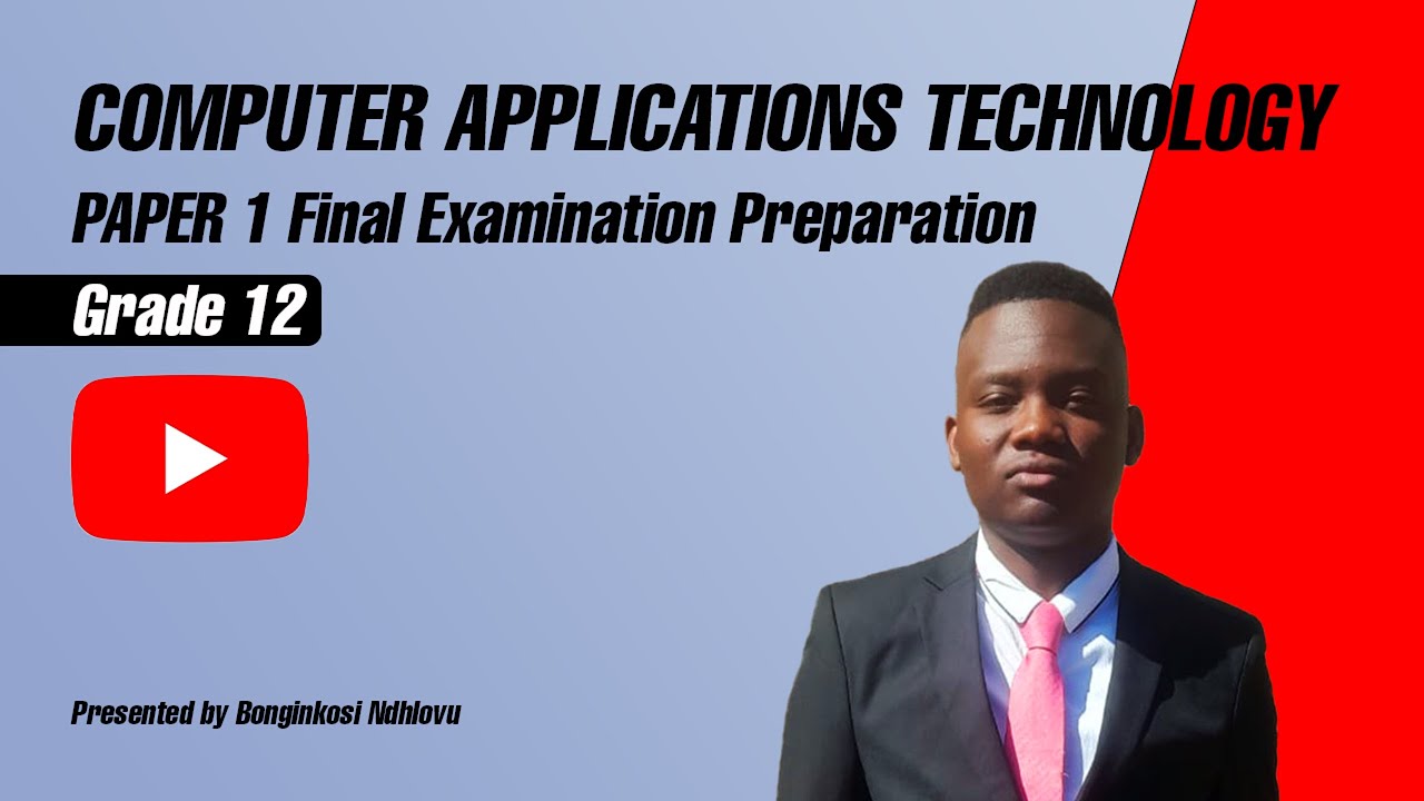 Grade 12 CAT PAPER 1 FINAL EXAM PREP - PART 2 | Presented by Bonginkosi ...