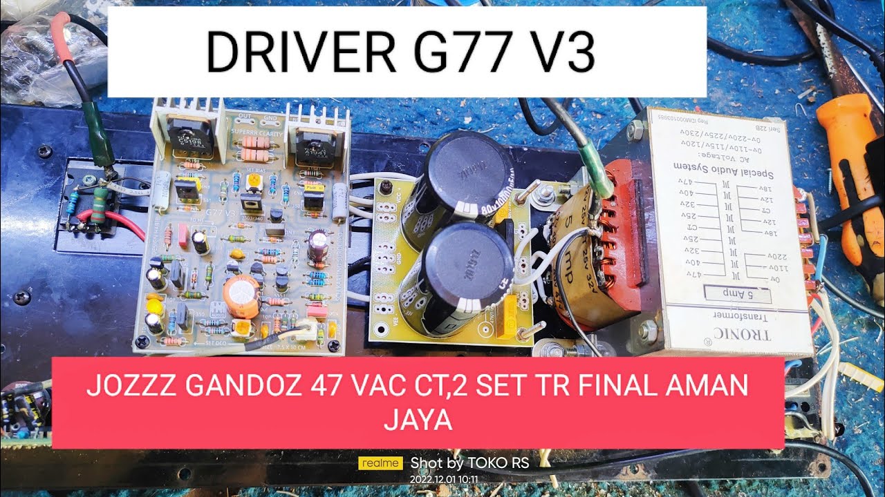 Driver G77 V3 jozz gandoz G77V3 - YouTube