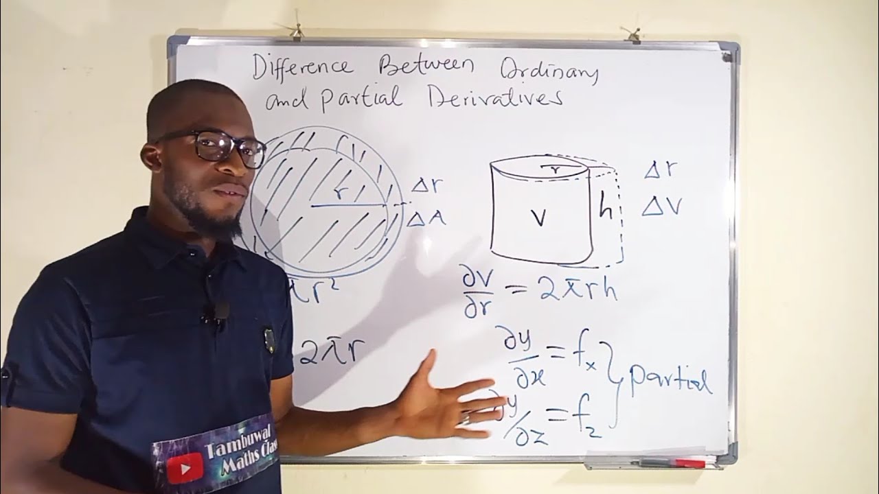 Difference between Ordinary and Partial Derivatives. - YouTube