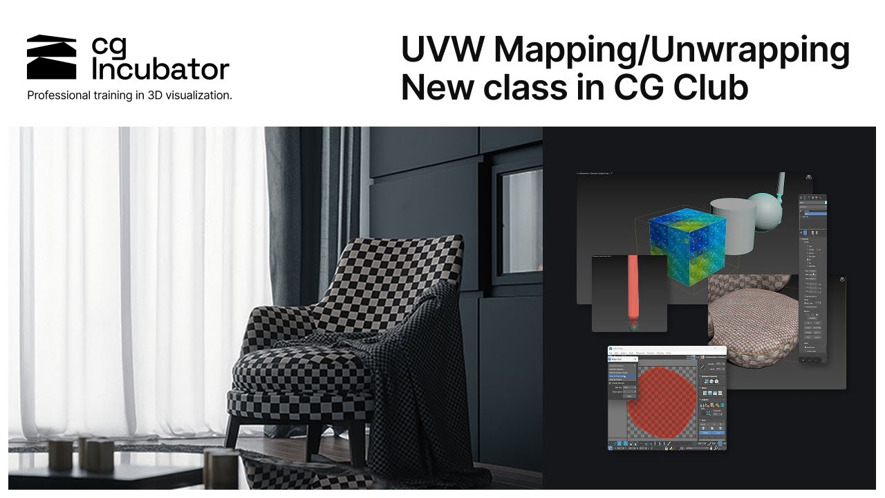UVW Mapping / Unwrapping | New Class in CG Incubator - YouTube