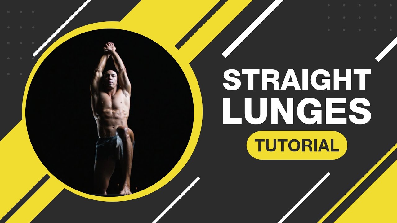 Straight Lunges Tutorial - YouTube