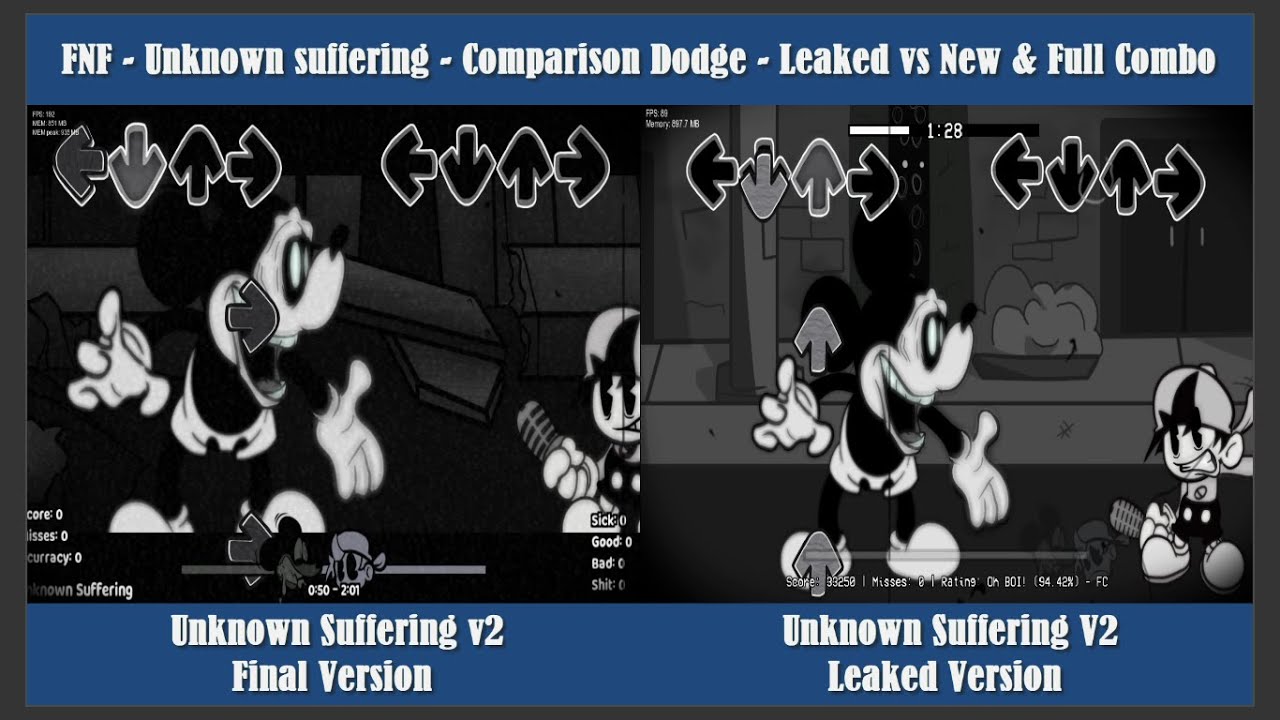 FNF - Wednesday's Infidelity Part 2 - Dodge Comparison - Leaked vs New ...