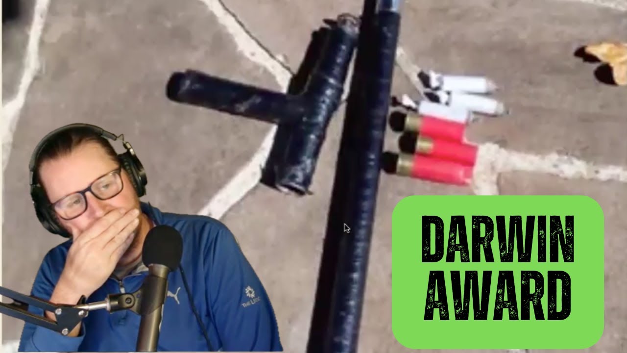 DARWIN AWARD - Man Falls on his Homemade Gun - YouTube