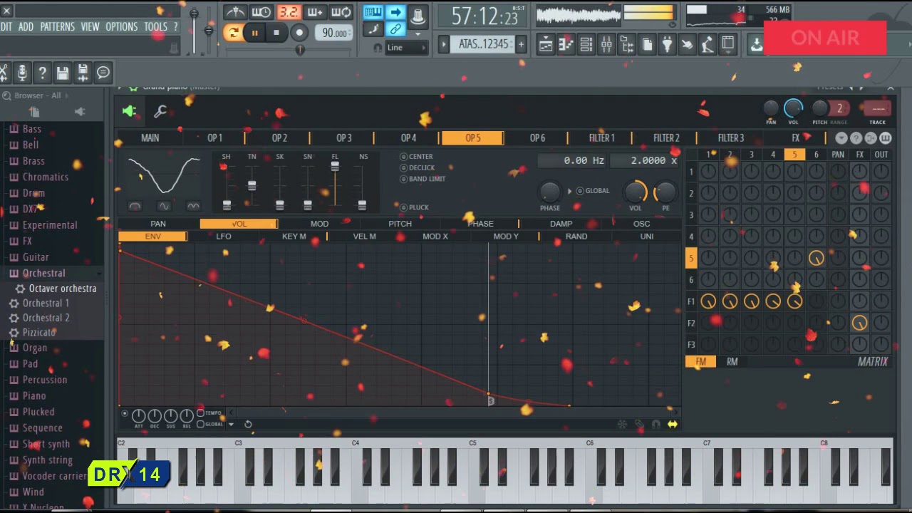 Instrumental FL Studio - ATAS NAMA CINTA (Grand Piano) - YouTube