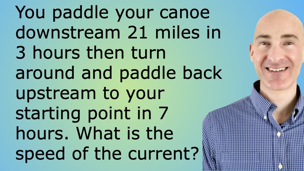 System of Equations Word Problem Involving Distance, Rate, and Time (d ...