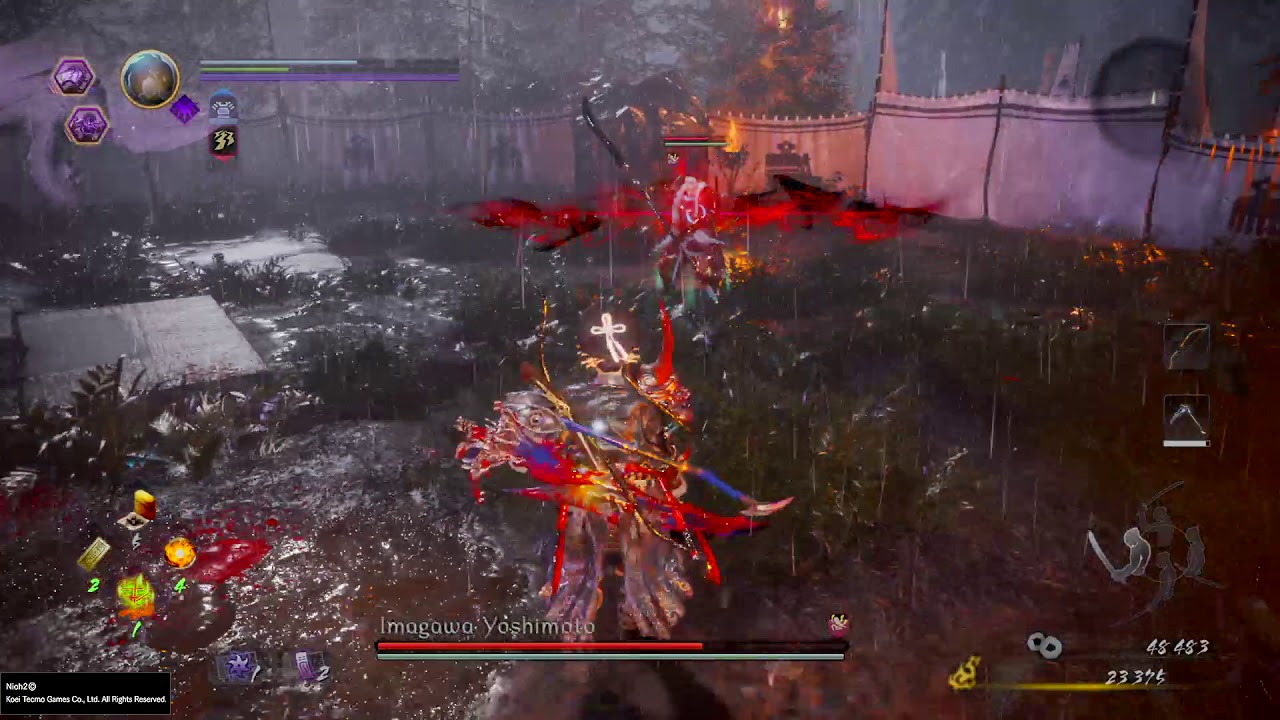 Nioh 2 - Master Archer Boss (2nd Try) Tanky Mage - YouTube