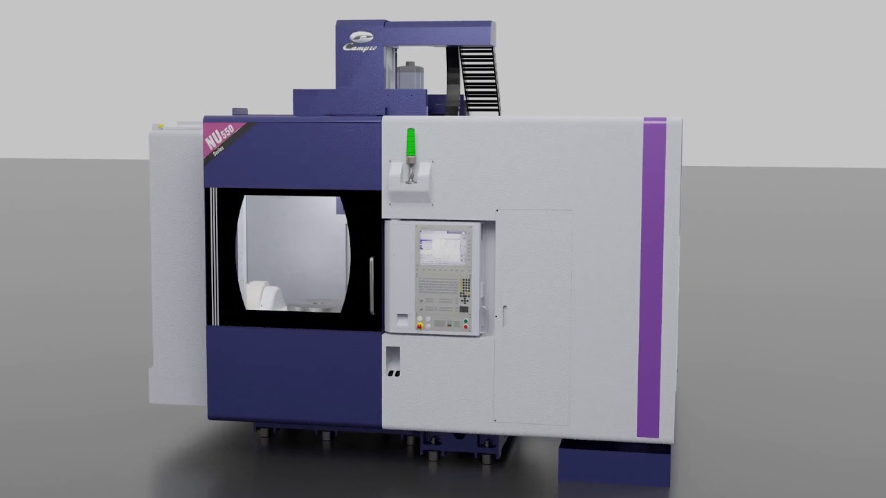5-Axis Machining Center/ NU550 - 720° Video｜Campro - YouTube