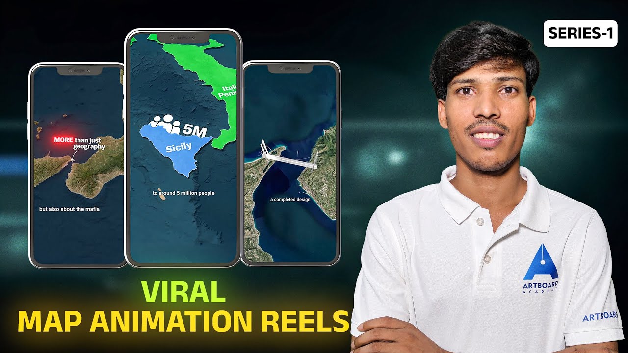 Viral Map Animation Reels Editing || after effects || Geolayers 3 - YouTube