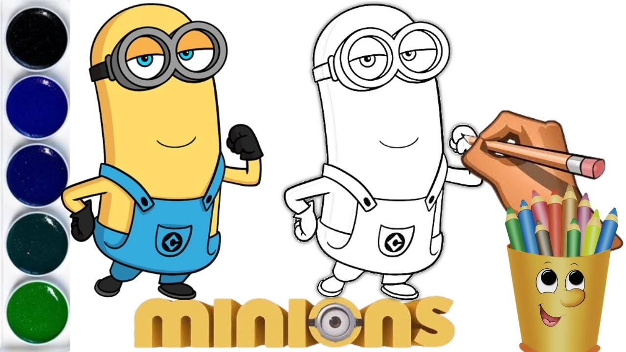Minions Drawing Easy Step By Step||How to draw minions||minions ...