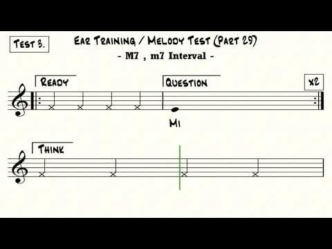 Ear Training Melody Test (Part 29) / M7, m7 Interval - YouTube
