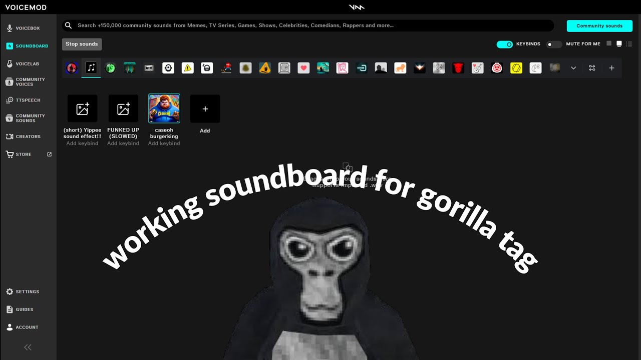 working soundboard tutorial for gorilla tag! - YouTube