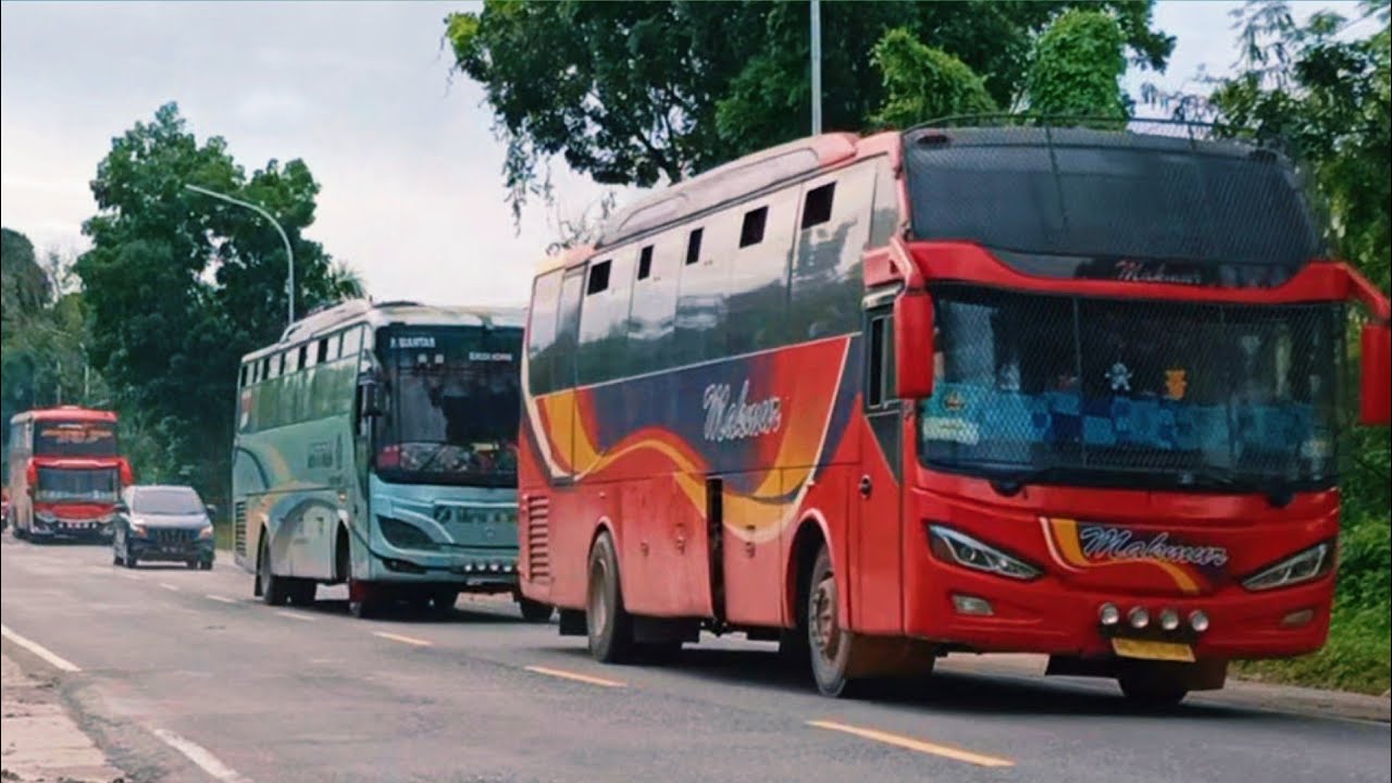 KONVOI 3 UNIT BUS MEDAN SIANTAR||ADA UNIT BG TAMBA - YouTube
