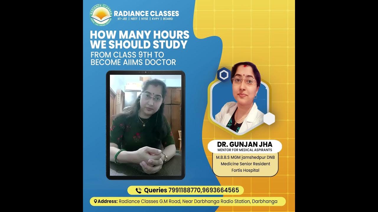How many hours we should study from class 9th to become AIIMS Doctor ...