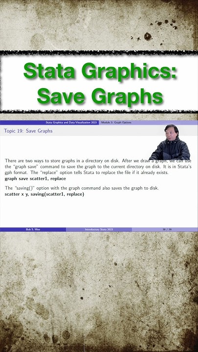 Stata Graphics: Save Graphs - YouTube
