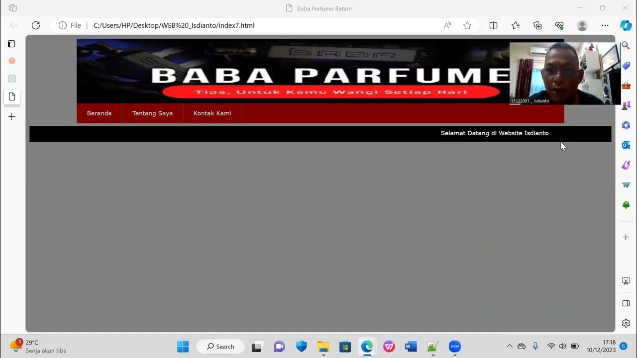 Tutorial Membuat Website Sederhana Menggunakan HTML + CSS - YouTube