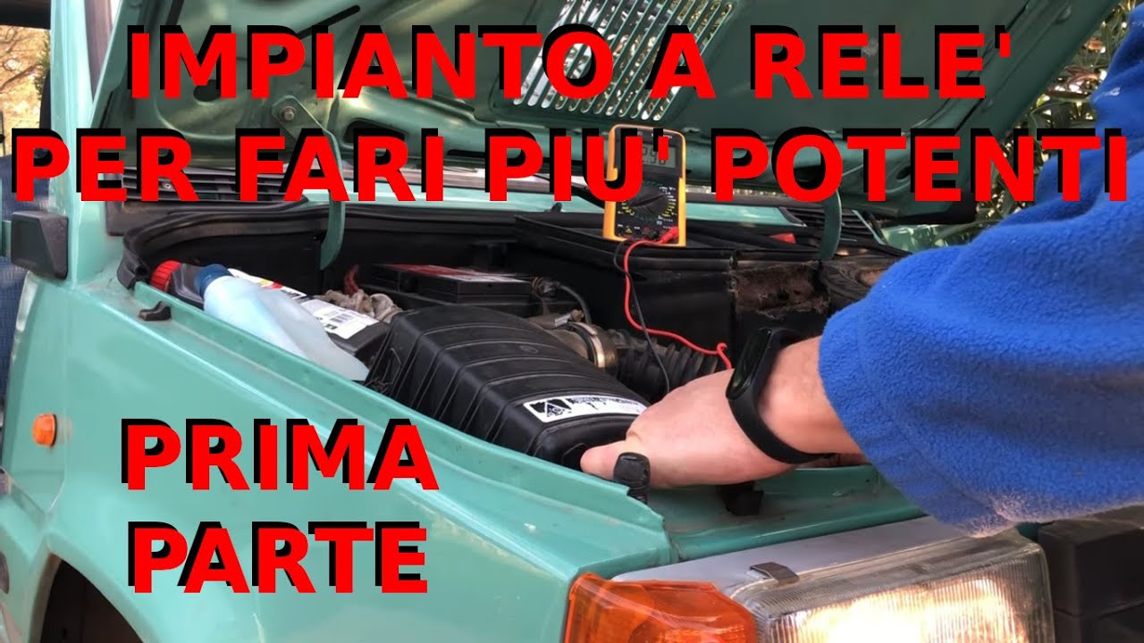 Impianto LUCI a RELE' nella FIAT PANDA 900ie (e non solo): Come avere ...