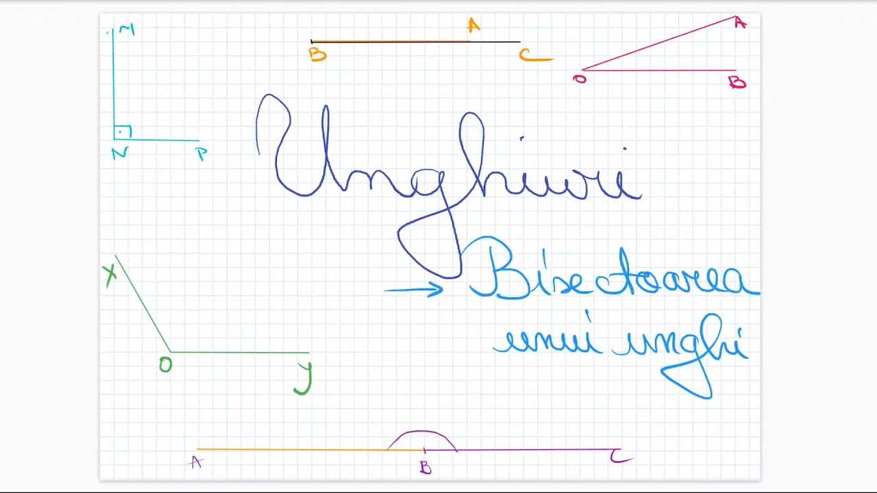 Bisectoarea unui unghi: definitie, exemple - Clasa a VI-a - YouTube