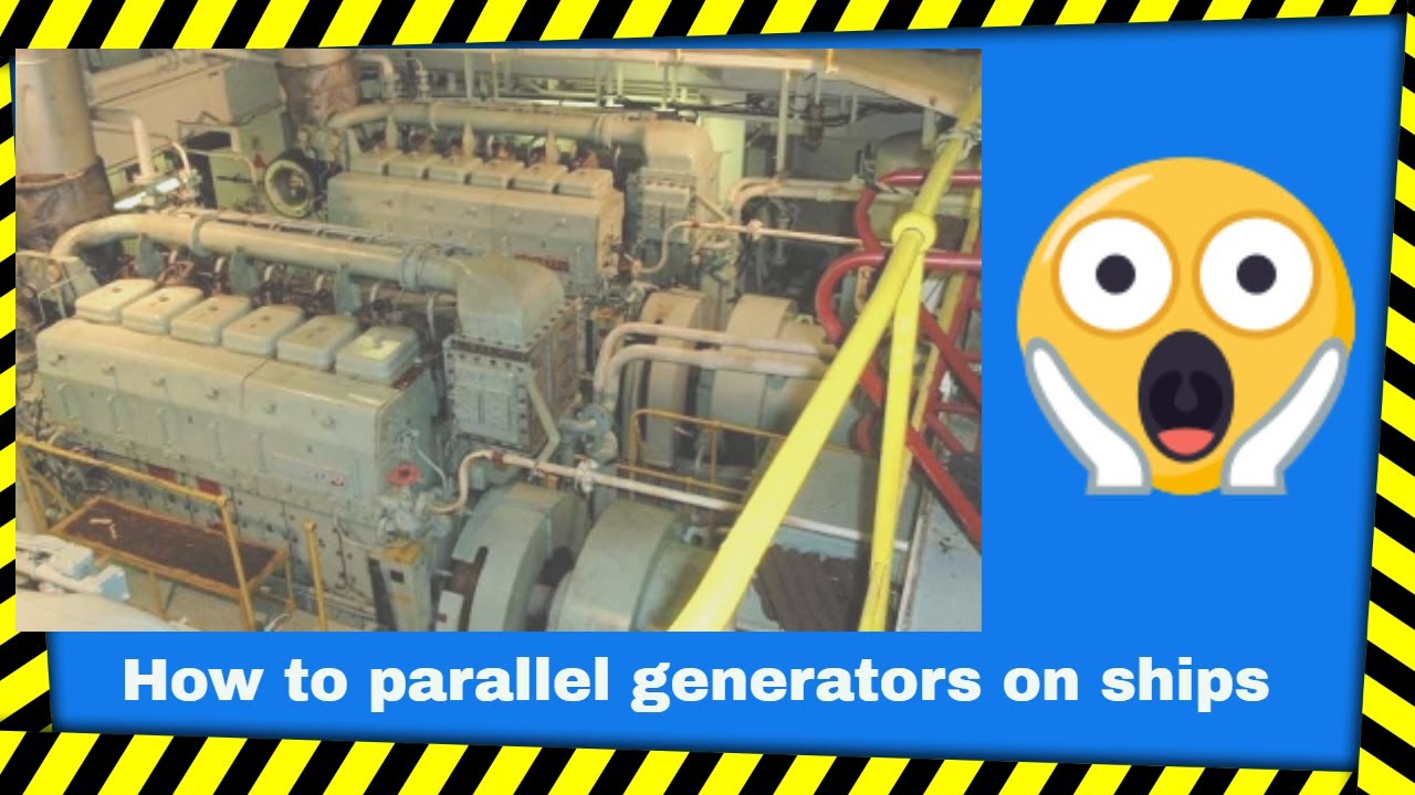 How to parallel marine generator in Auto synchro method - YouTube