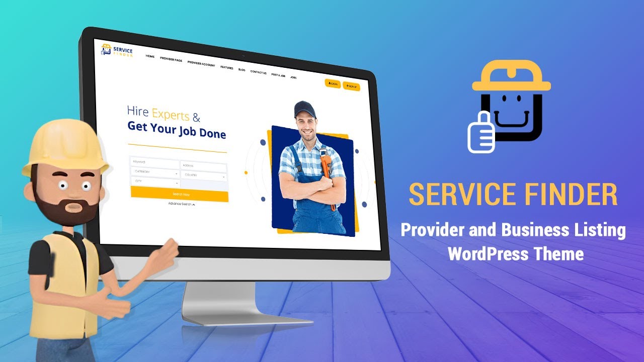 Service Finder WordPress Theme - The Best Provider and Business Listing ...