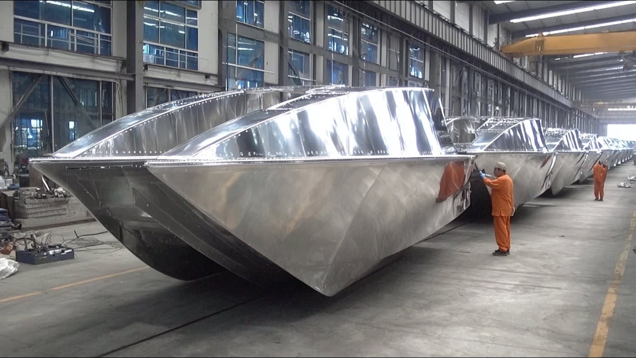 How 8 Million Aluminum Boats Are Made Each Year. Inside the Heavy ...