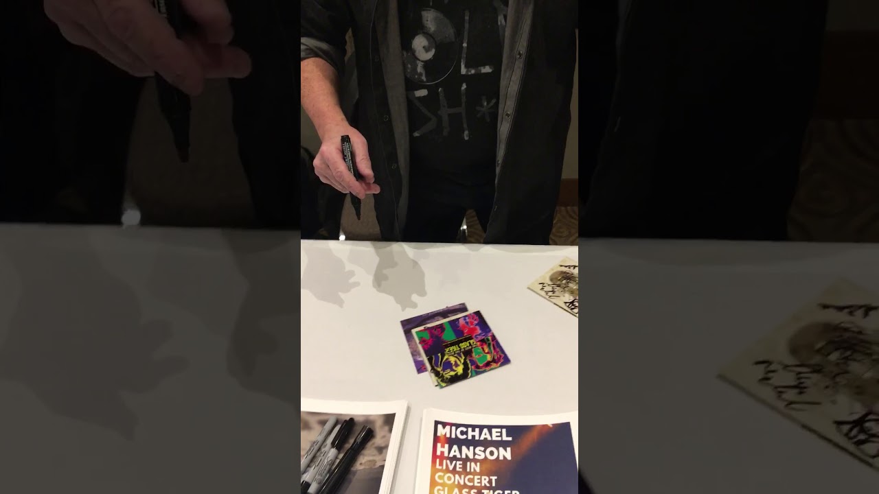 Michael Hanson of Glass Tiger Signing Autographs (2019) - YouTube