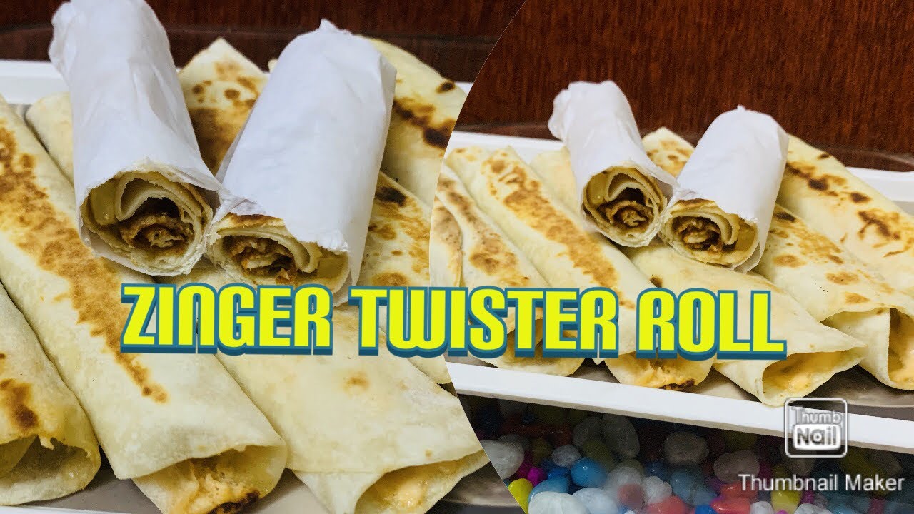Chicken Zinger Twister Roll - YouTube