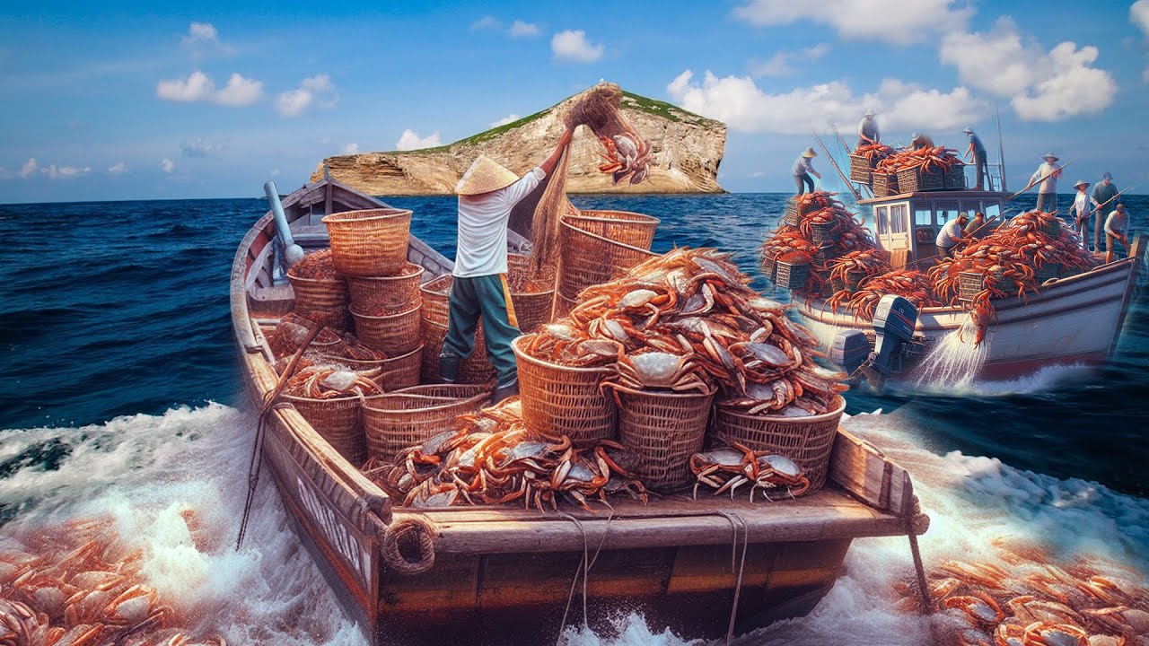 Amazing Skills for Catching Tons of Tanner Crabs - YouTube