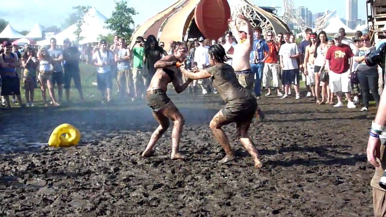 All Points West - Mud Wrestling - YouTube