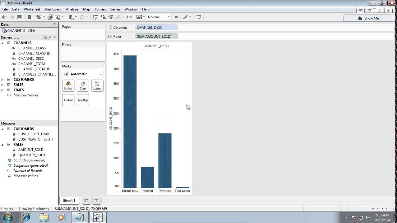 Tableau Calculating Growth % - YouTube