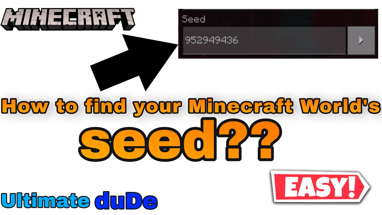 How to find your Minecraft World's seed? (In mobile/tab) - YouTube