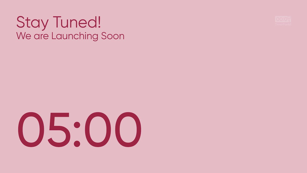 [5] Minutes Pink Aesthetic Countdown Timer - YouTube
