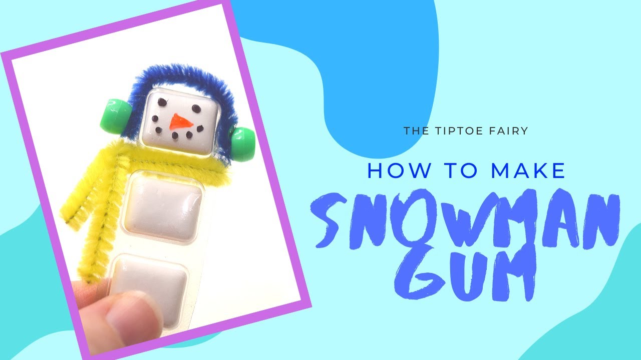How to Make Snowman from Gum! - YouTube