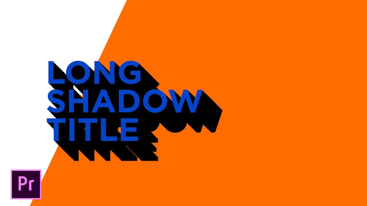 Cara Mudah Membuat LONG SHADOW TITLE ANIMATION di Premiere Pro - YouTube