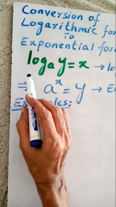CLASS IX LOGARITHMIC FORM TO EXPONENTIAL FORM CONVERSION (Only Formula ...