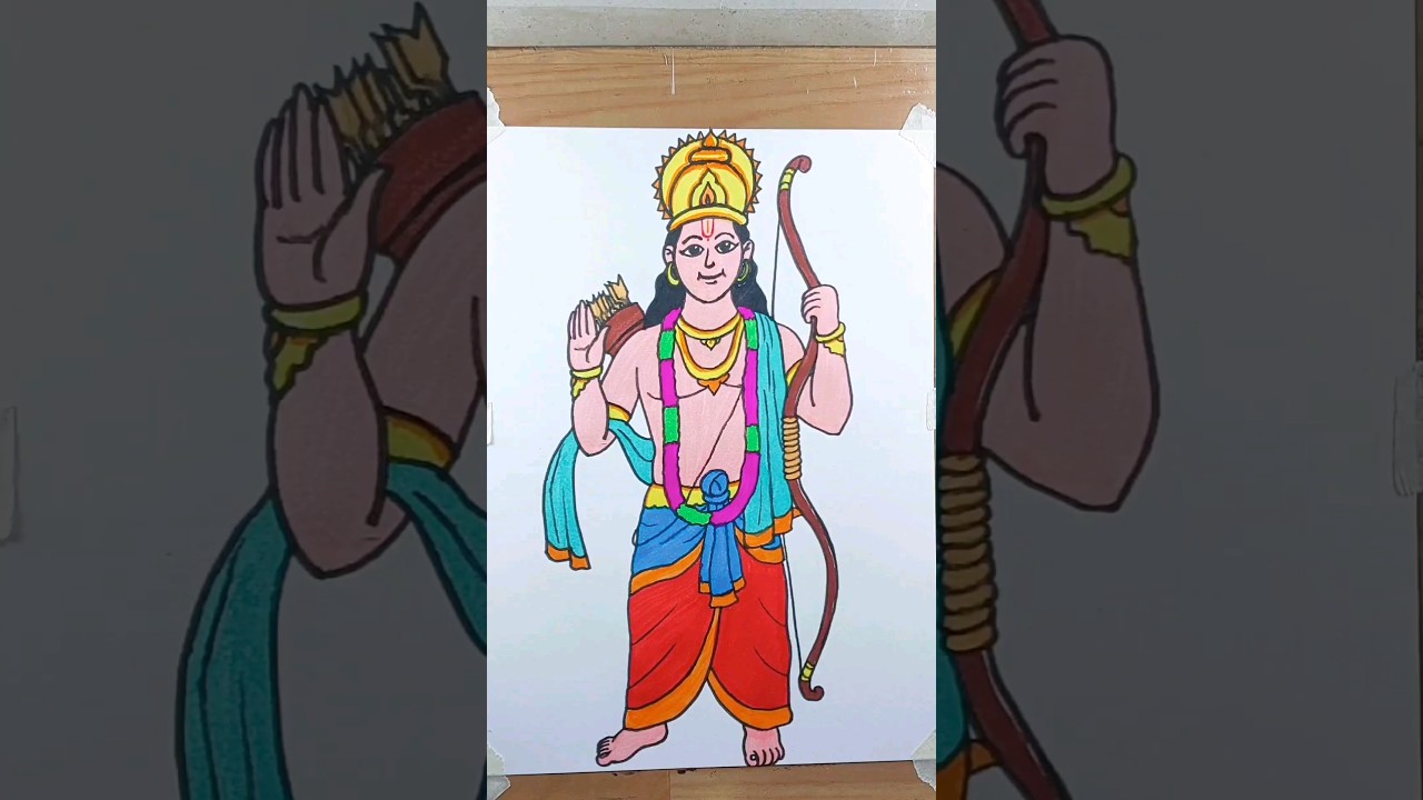 Sri Ramji Drawing for Kids 🙏🥰 #viral #shorts #ram - YouTube
