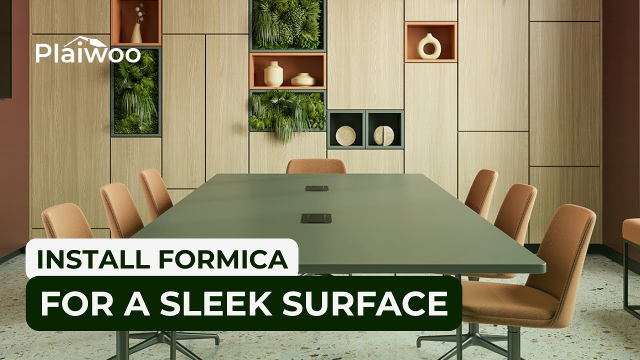 How to Install Formica for a Sleek Surface | Plaiwoo Guide - YouTube