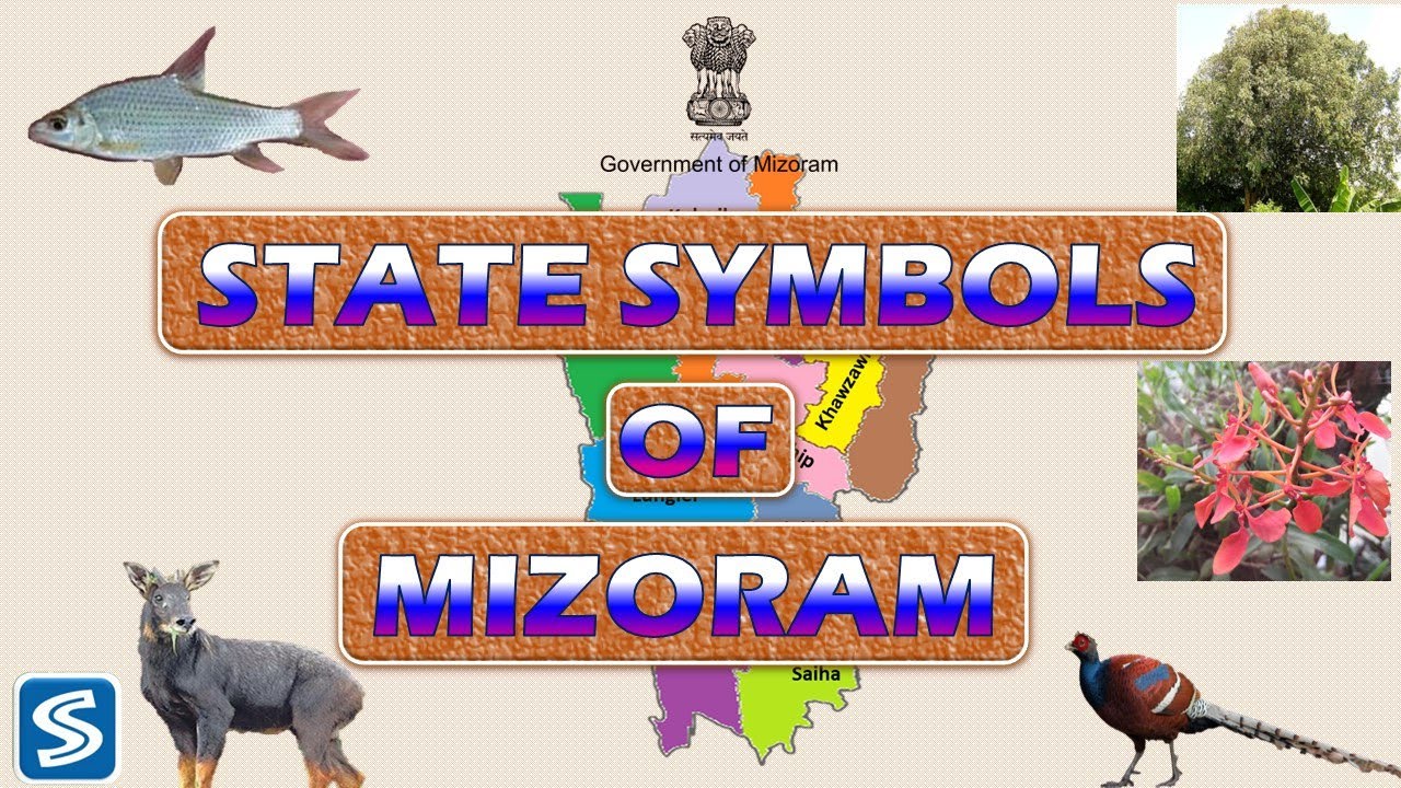 State Symbols of Mizoram | Mizoram State Symbols - YouTube