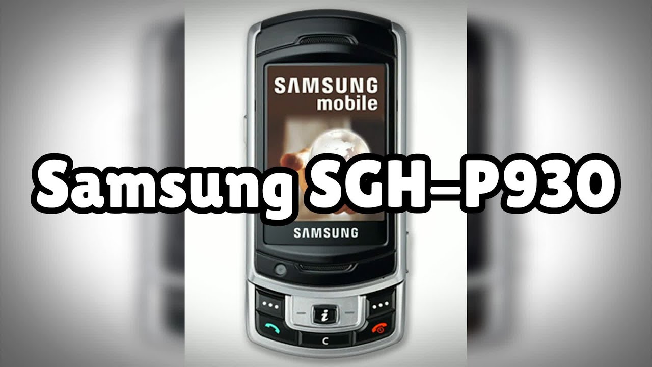 Photos of the Samsung SGH-P930 | Not A Review! - YouTube