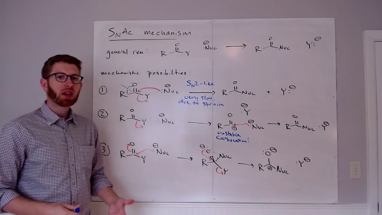 5.2 Mechanism of Substitution at Acyl Centers (SNAc) - YouTube