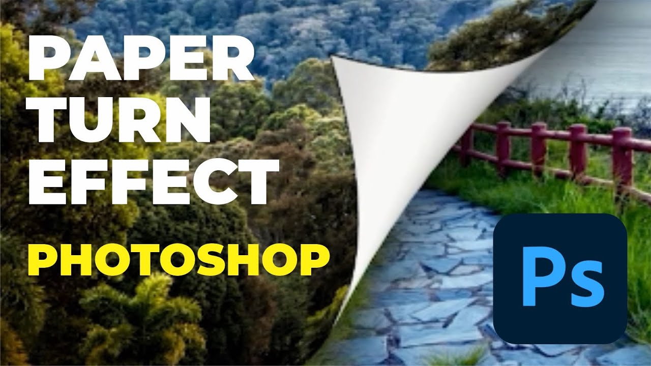 Paper Turn Effect Photoshop - YouTube
