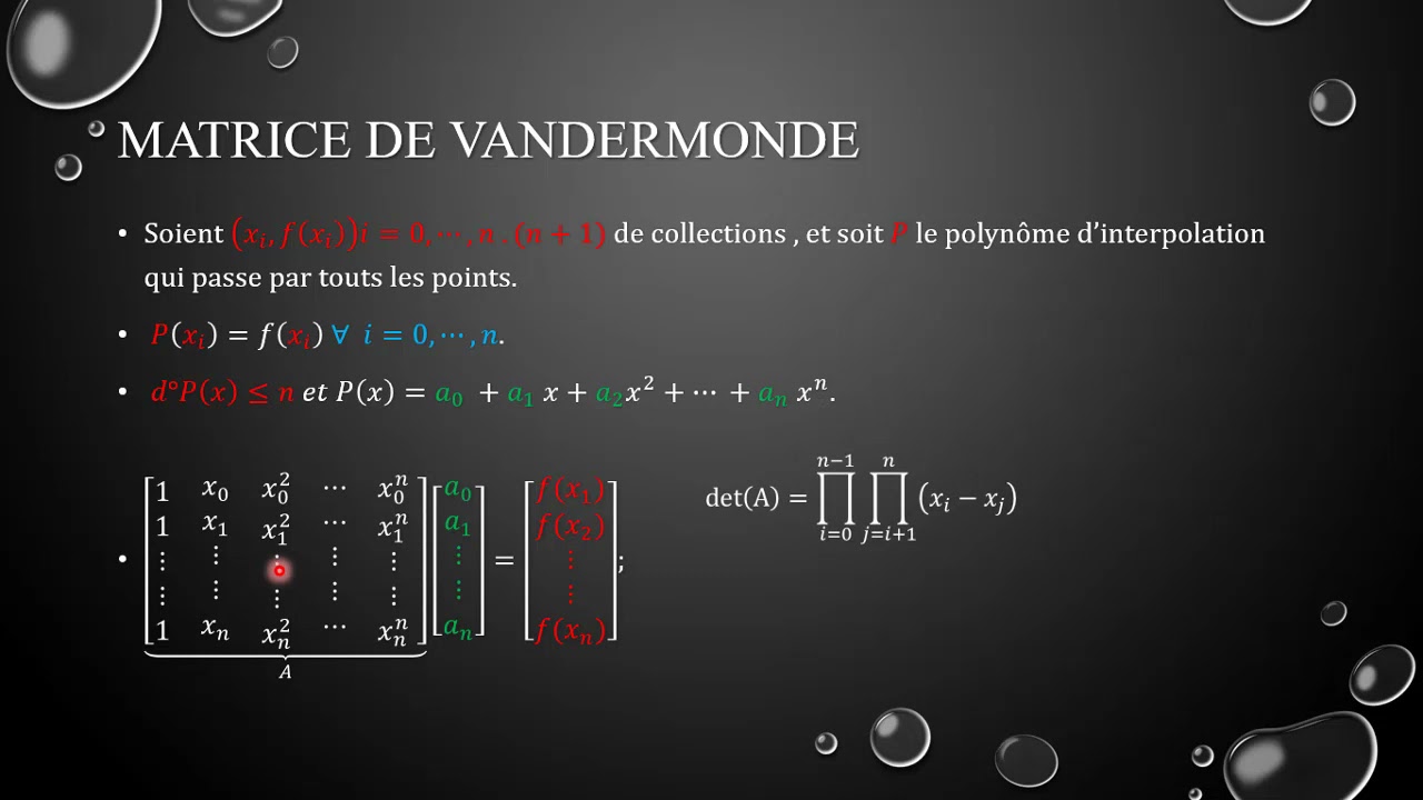 interpolation polynomial ( première partie) - YouTube