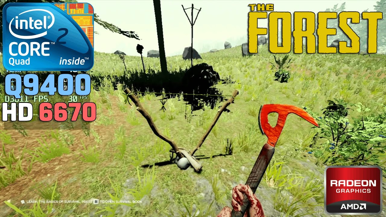 The Forest - Core 2 Quad Q9400 + HD 6670 1GB - YouTube