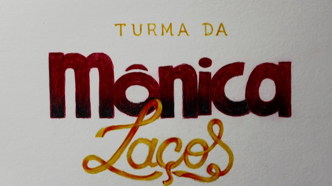 Como Desenhar o Logo da Turma da Mônica Laços ( O Filme ) - YouTube
