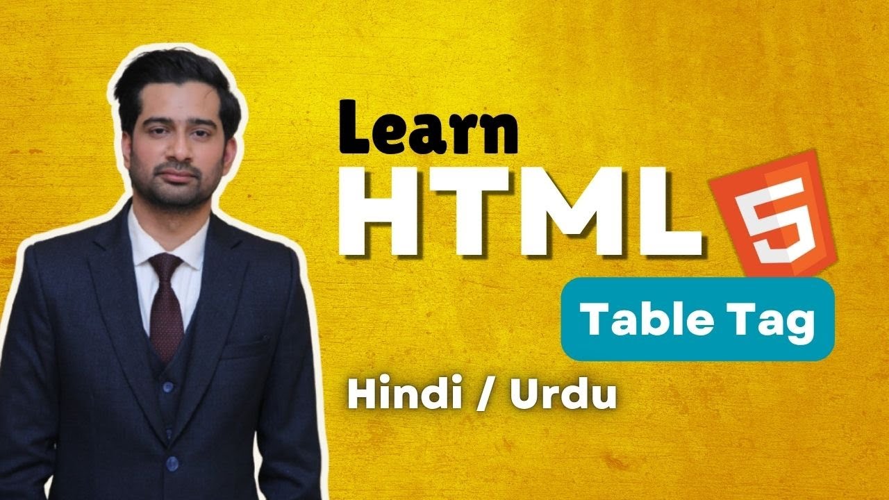 HTML Table Tag Tutorial in Hindi / Urdu #htmltables - YouTube