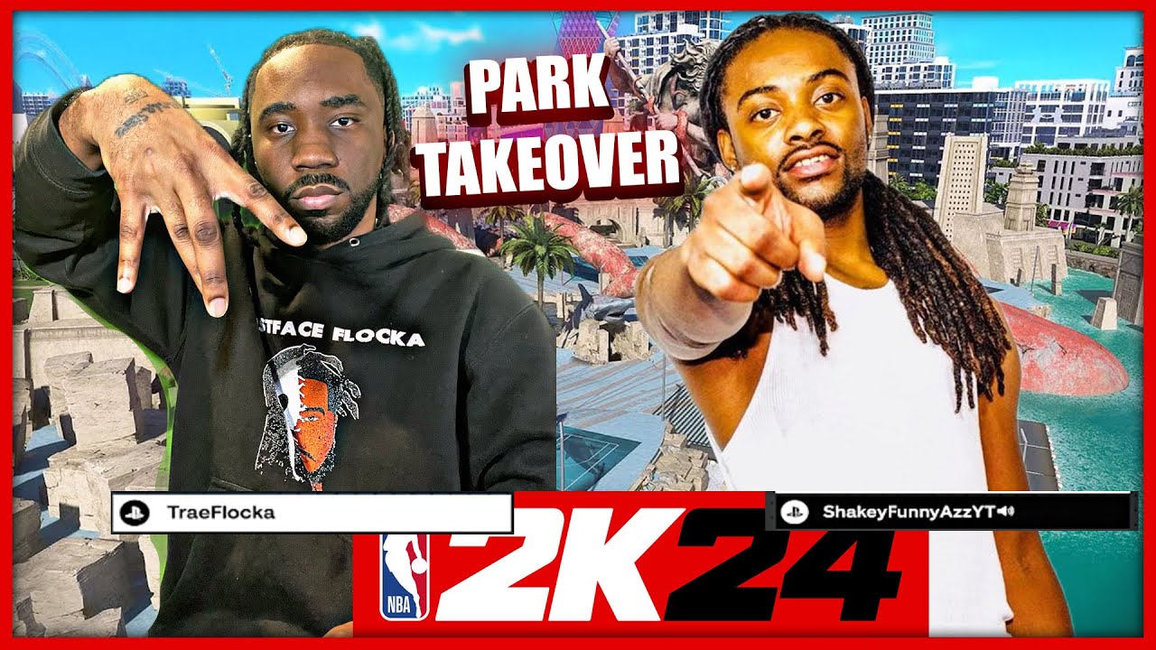 TRAE FLOCKA AND @ShakeyFunnyAzz BALL OUT IN THE PARK ON NBA 2K24 ...
