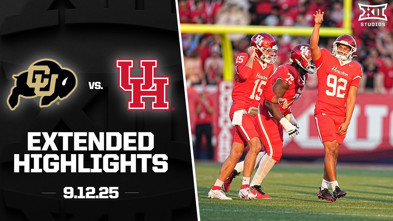 Colorado vs. Houston Extended Highlights | 2025 Big 12 Football - YouTube