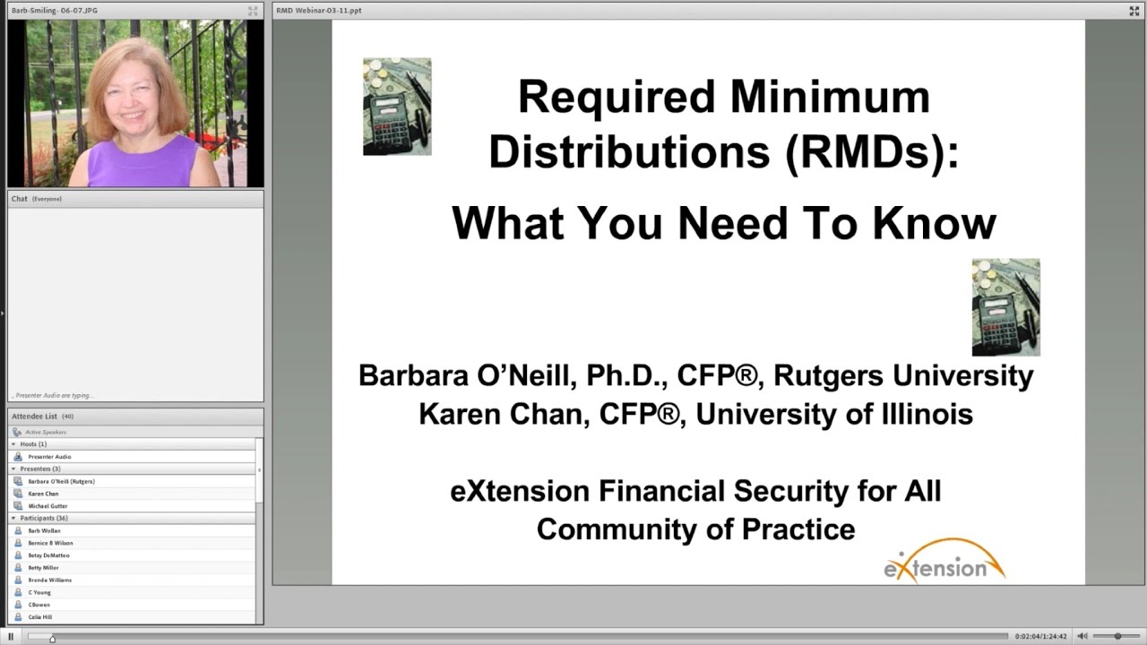 Required Minimum Distributions (RMDs): What You Need to Know - YouTube