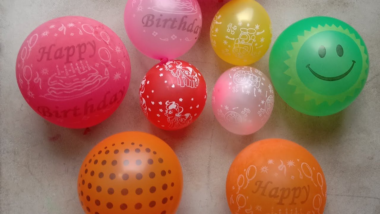 woww melempar balon sampai meletus | balon warna-warni | lempar balon ...