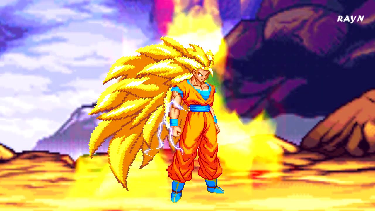 Gohan's Super Saiyan 3 Transformation [Sprite Animation] - YouTube